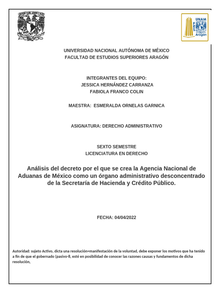 Trabajo Final - Administrativo - Hernández Carranza - Jessica - Franco ...