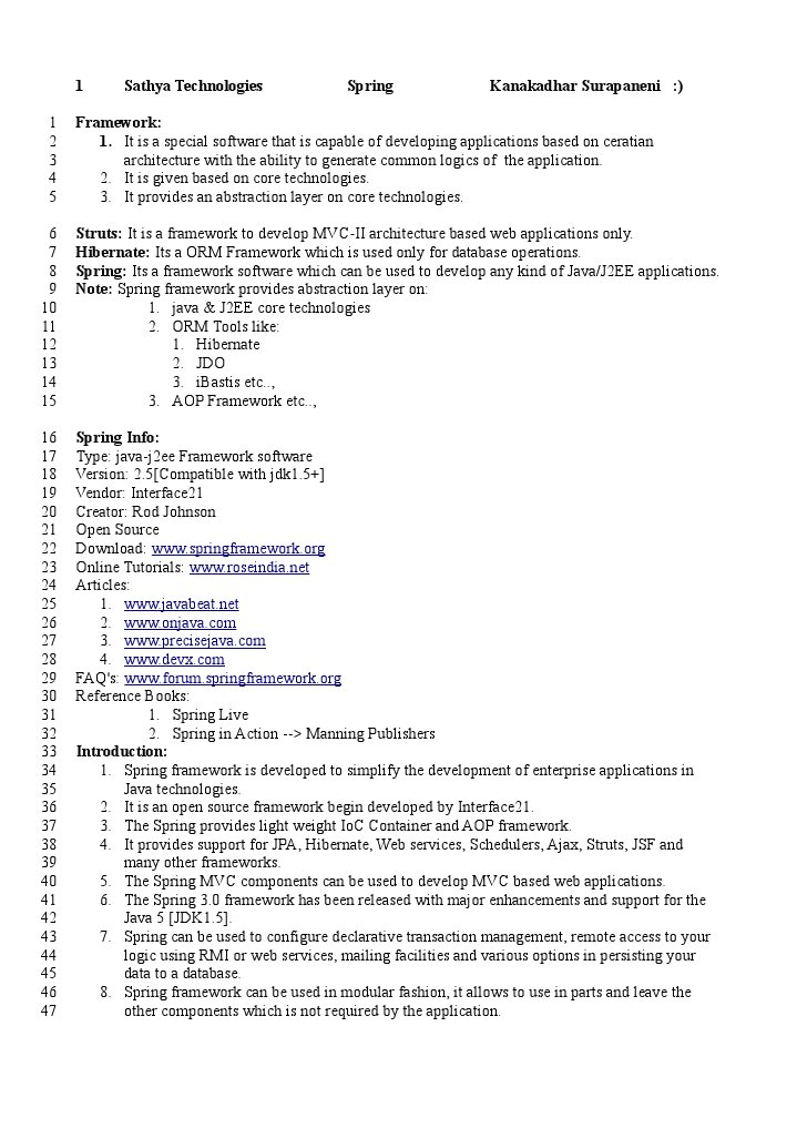 Spring Examples Pdf Spring Framework Constructor Object Oriented Programming