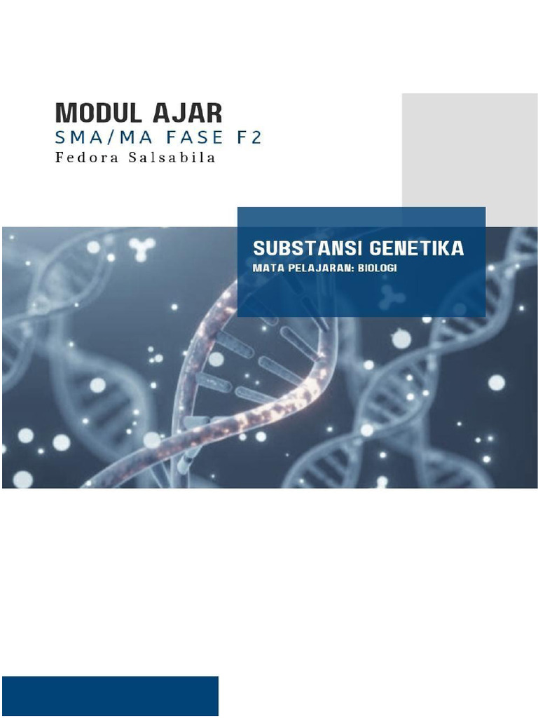 Modul Ajar Substansi Genetika (Fiks) | PDF