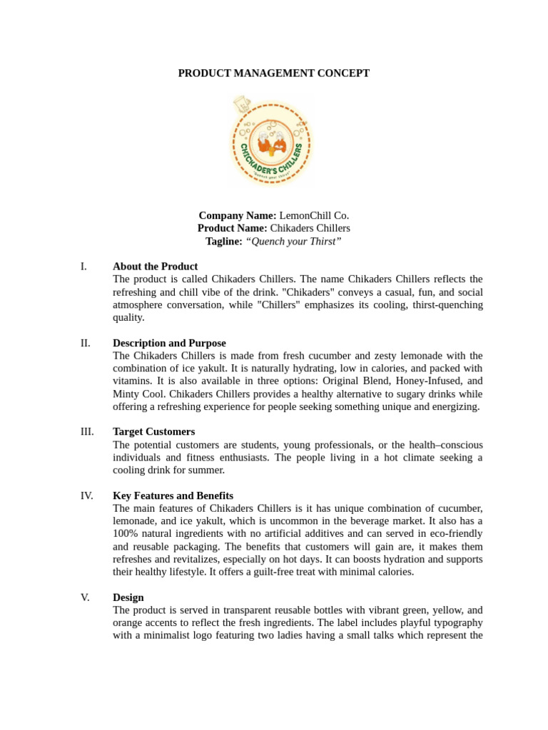 G2product-Concept 1 | PDF | Drink