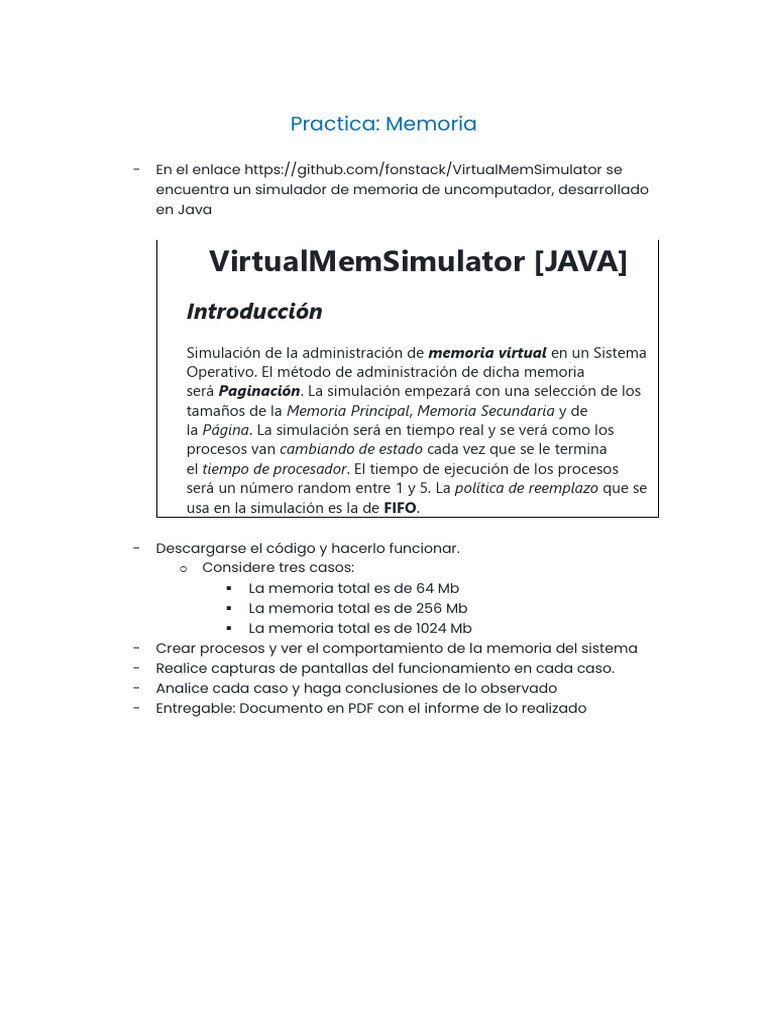 Practica3 Memoria | PDF