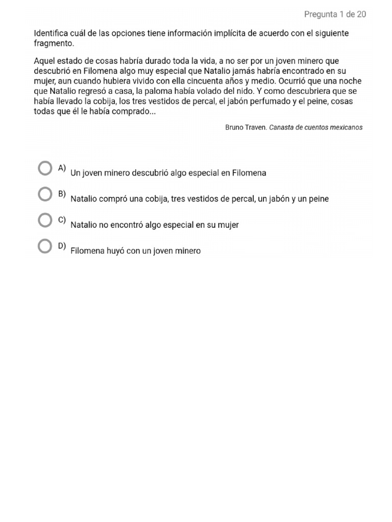 Comprencion Lectora | PDF