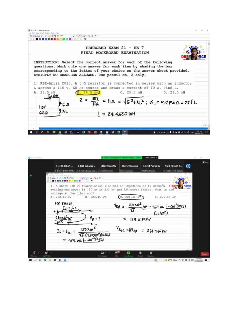 Preboard Exam 21 - Ee 7 | PDF