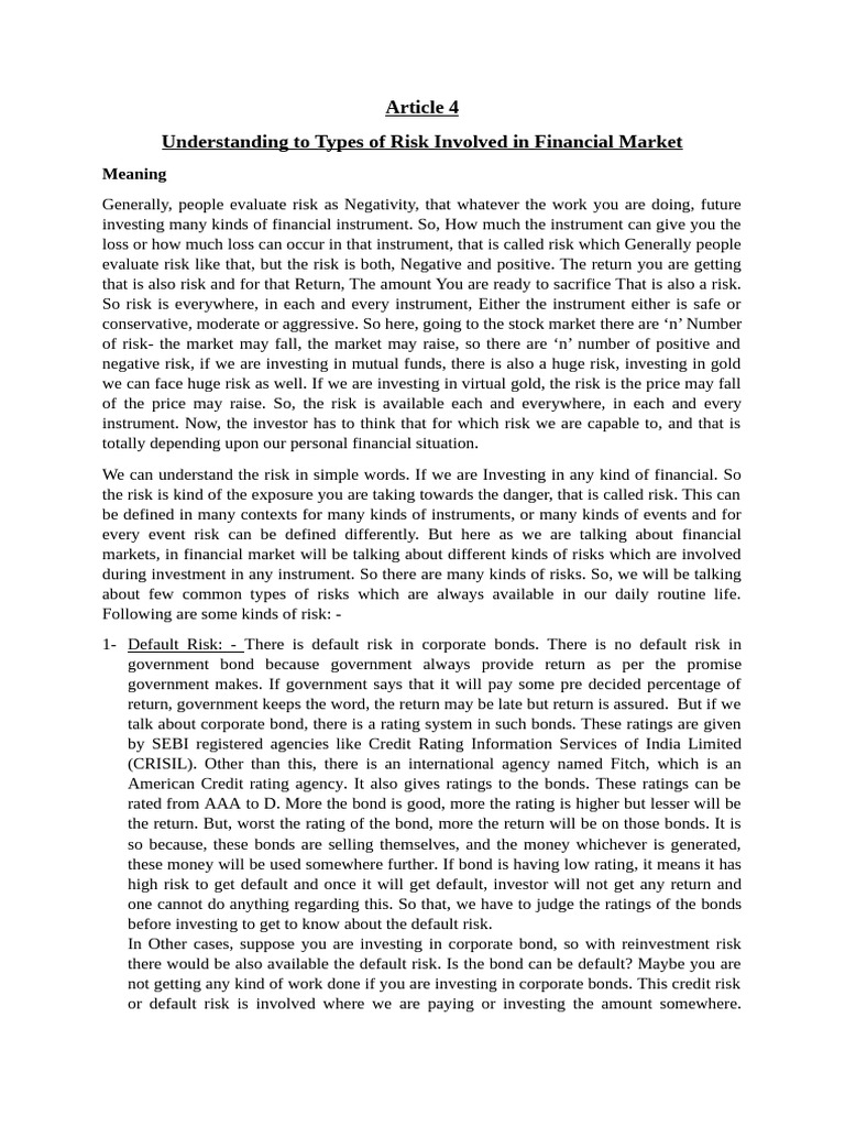 Article 4 | PDF | Bonds (Finance) | Interest