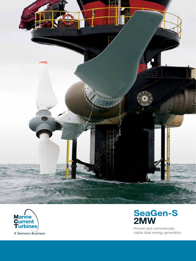 SeaGen-S 2MW Tidal Energy System | PDF | Turbine | Electrical Grid