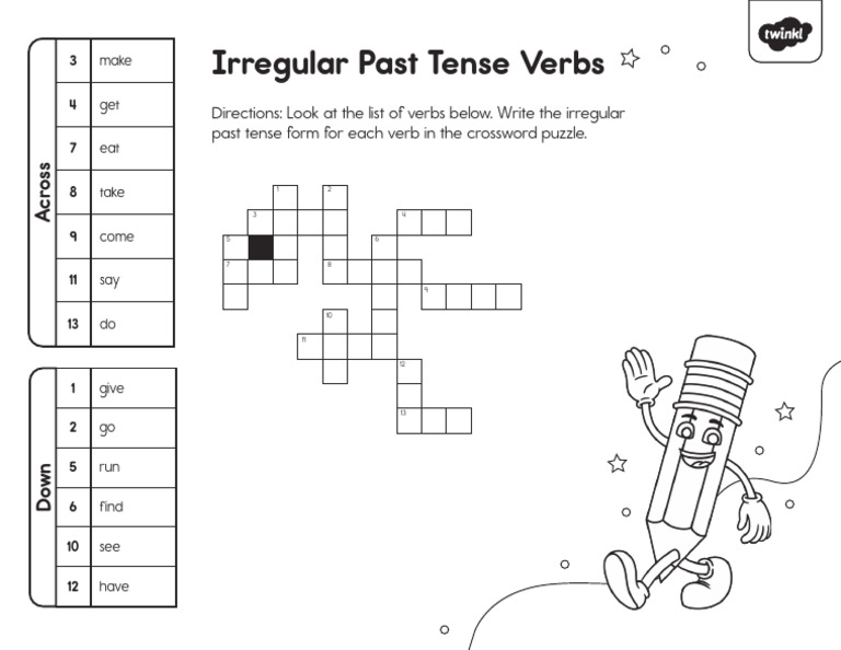 BW Irregular Past Tense Verbs | PDF