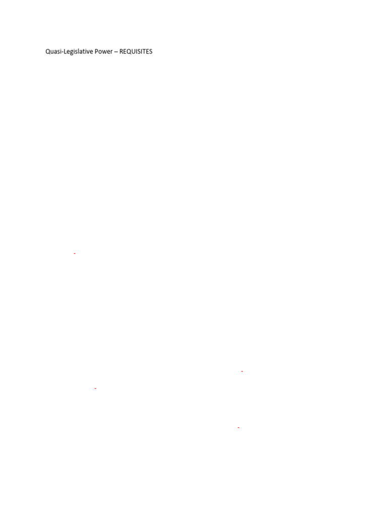 Quasi-Legislative Power and Publication Requirements | PDF | Solicitor ...
