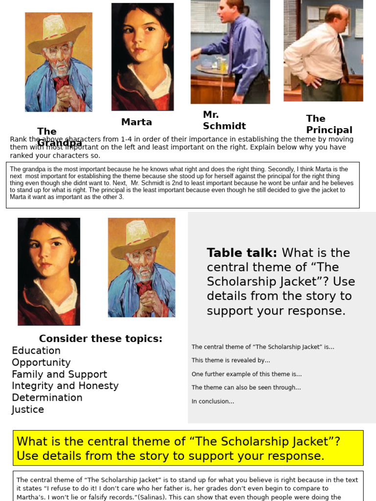 James La - The Scholarship Jacket Theme | PDF