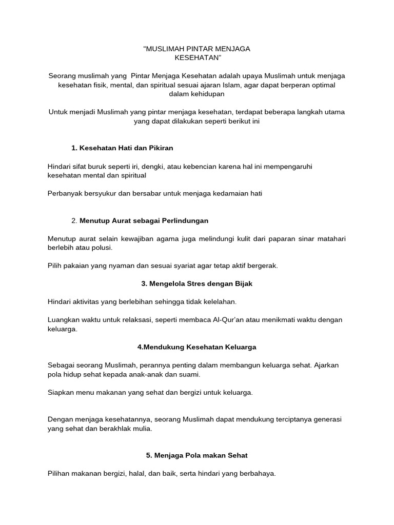 Materi keputrian_2024 | PDF