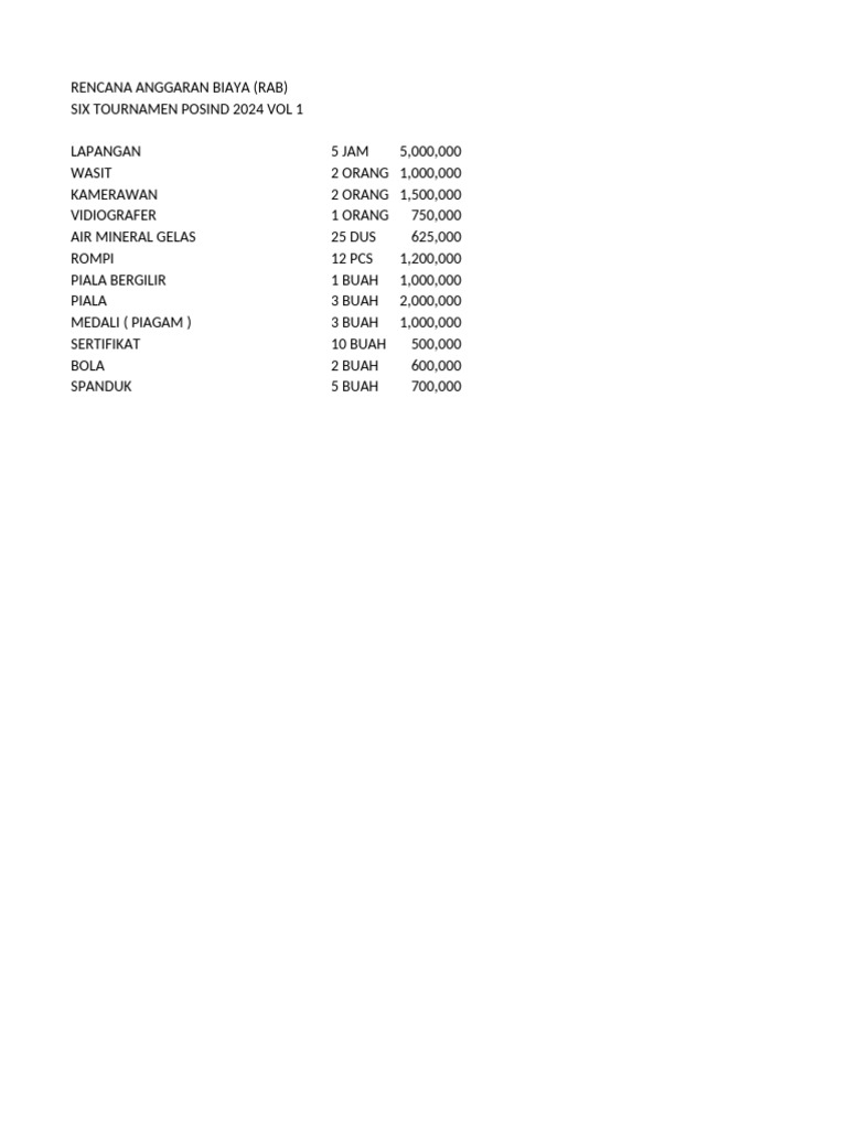 Rab Mini Soccer | PDF