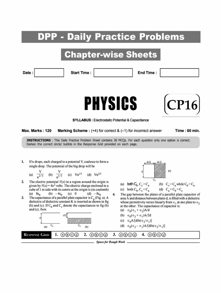 practice on potnl.capa dpp | PDF
