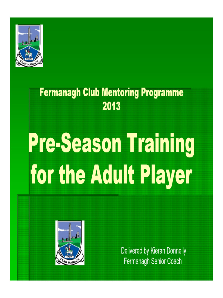 Pre Season Training KD Compatibility Mode1 | PDF | Physical Fitness ...