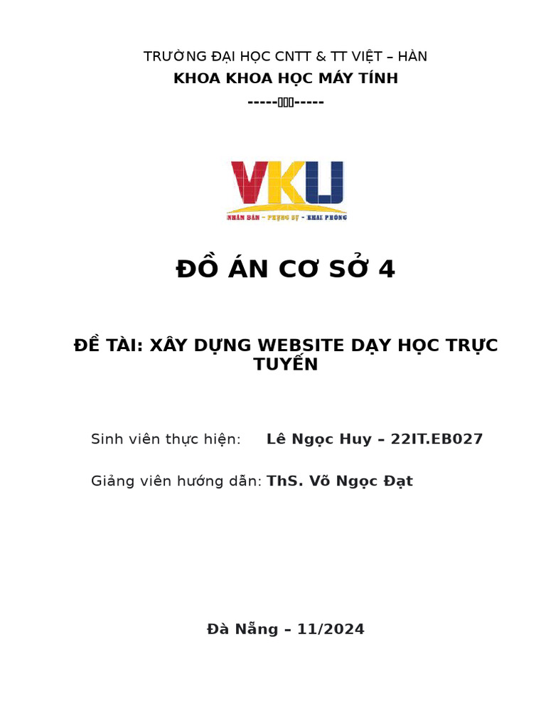 Bao Cao Do An Co So 4 | PDF