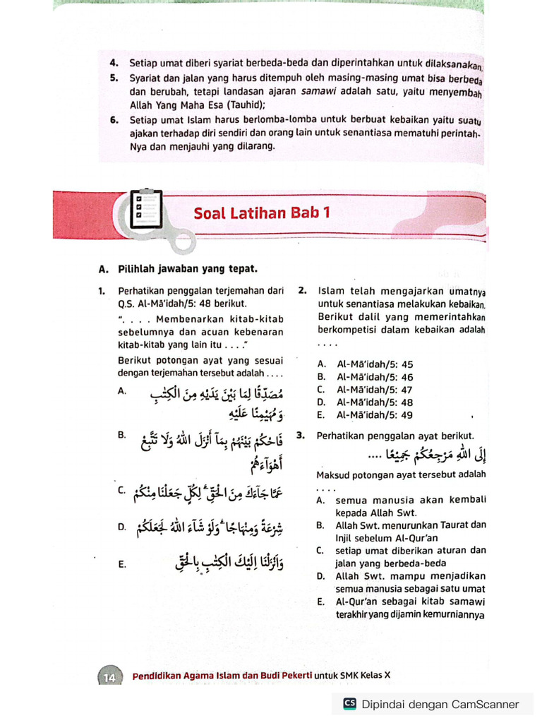 Latihan Bab 1-2 Kelas X | PDF