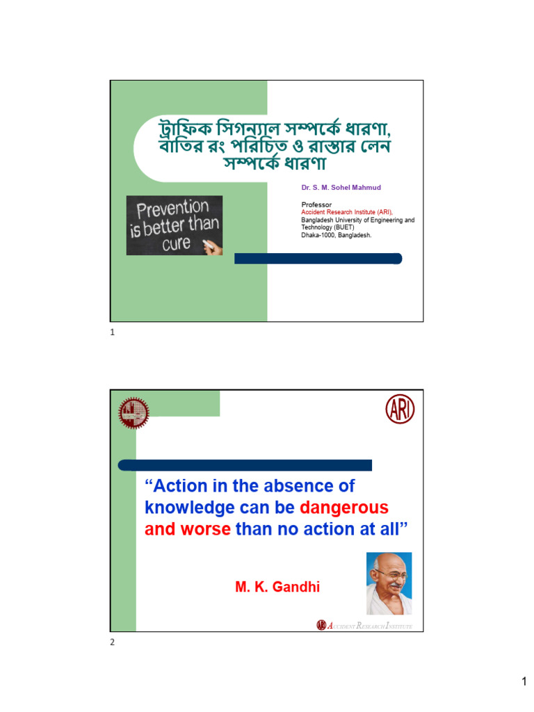 Lecture DYD - Sohel Mahmud | PDF | Transport | Pedestrian