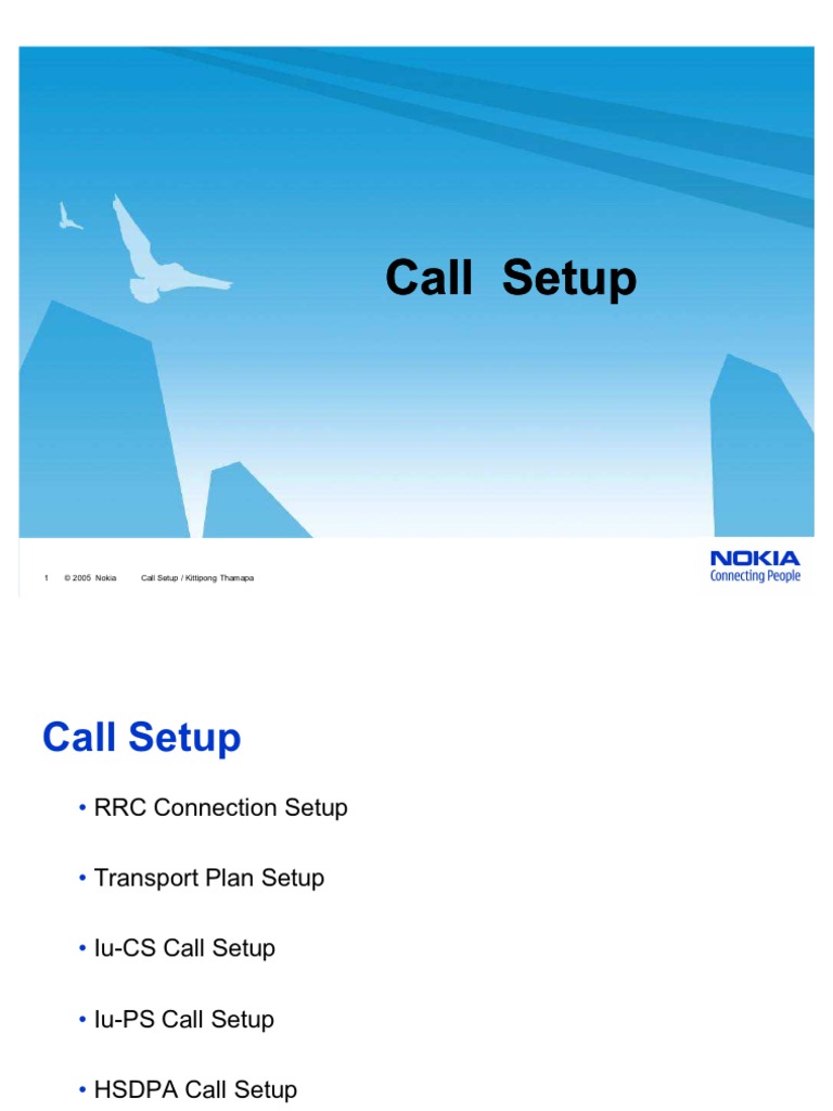02 - Call Setup | Download Free PDF | High Speed Packet Access | Radio ...