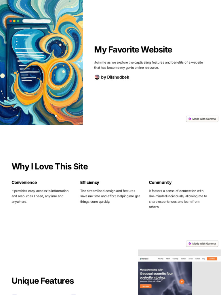 My Favorite Website | PDF | Usability | Computing
