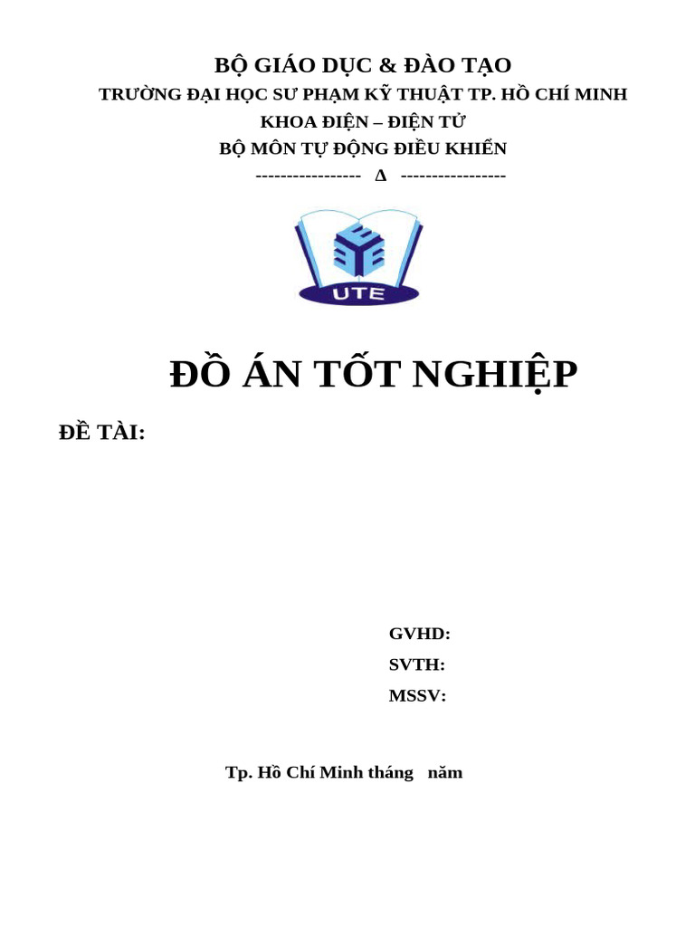 Datn Mau 01 Bia Ngoai | PDF
