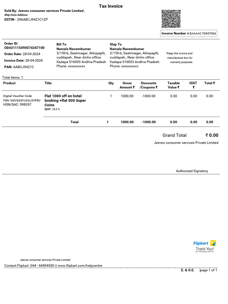 OD431115490074347100 | PDF | Payments | Taxes