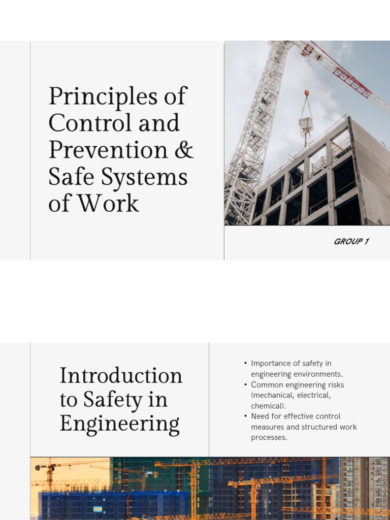 Engineering Safety Control Principles | PDF | Personal Protective ...