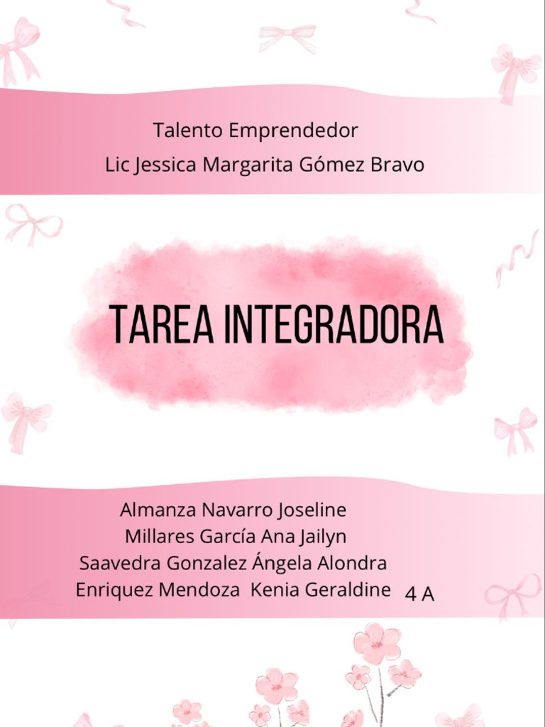 Tarea Integradora - Piecito Lindo | PDF