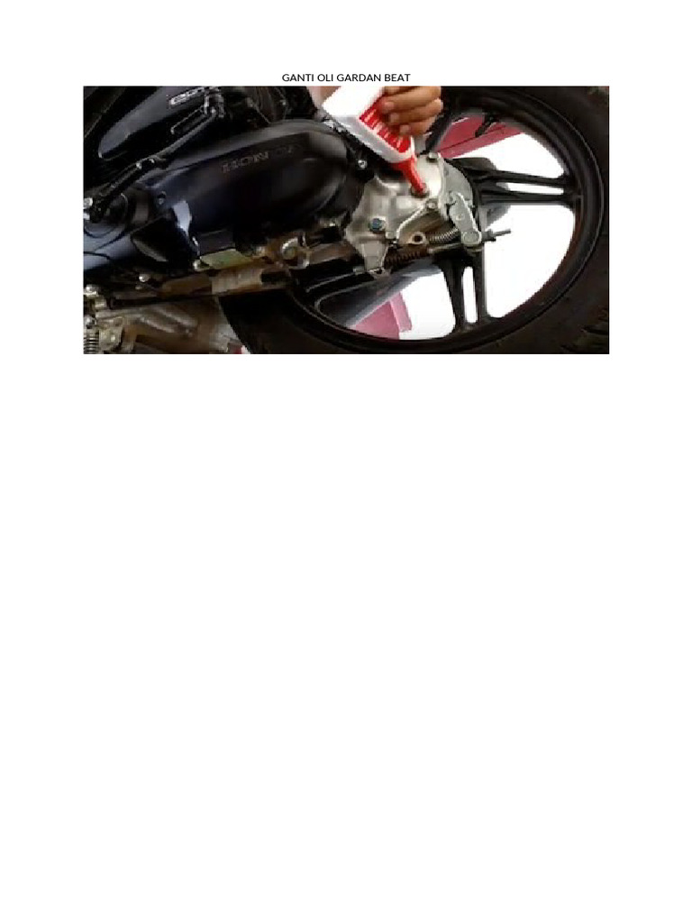 GANTI OLI GARDAN BEAT | PDF