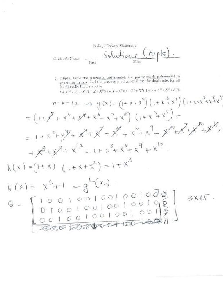Hw10 2024 Solutions | PDF