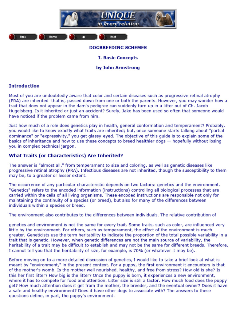 Armstrong - Dog Breeding Schemes | PDF | Inbreeding | Zygosity