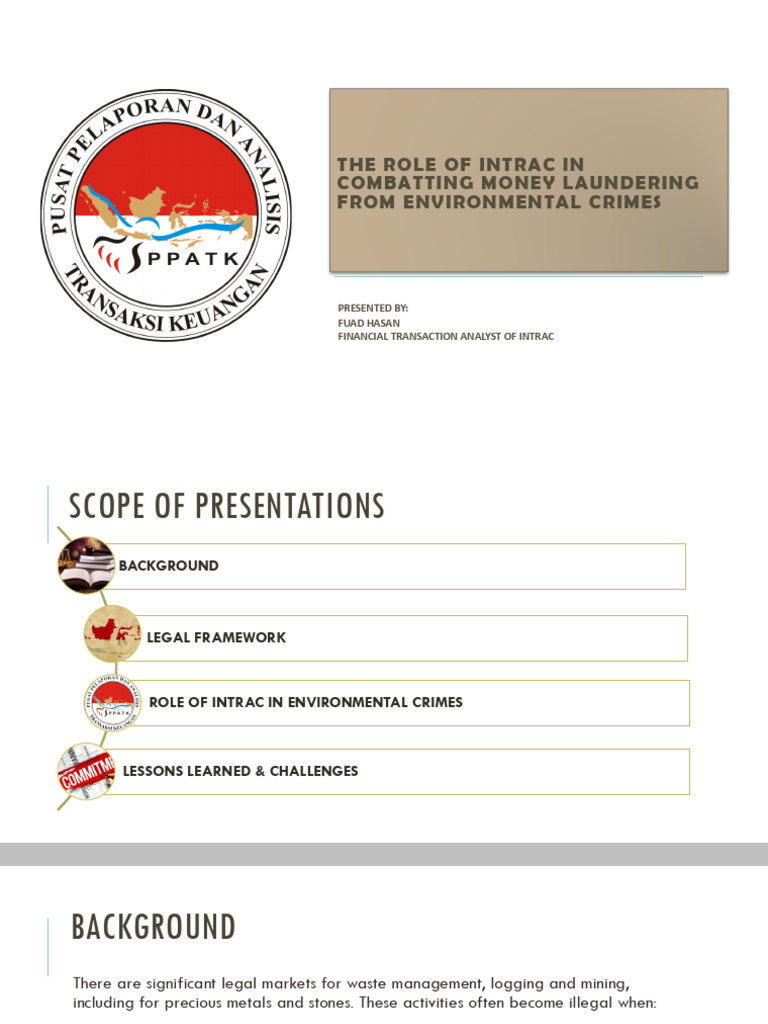 FUAD HASAN-INTRAC - The Role of FIU | PDF | Money Laundering | Criminal Justice