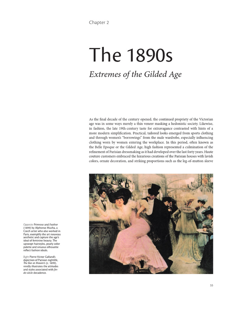 The History of Modern Fashion - (Chapter 2) The 1890s Extremes of The ...