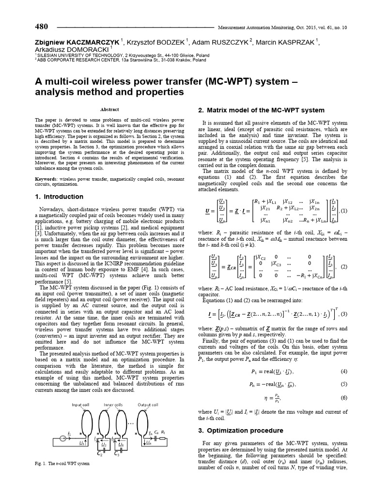 mc wpt 문제점 | PDF | Inductor | Capacitor