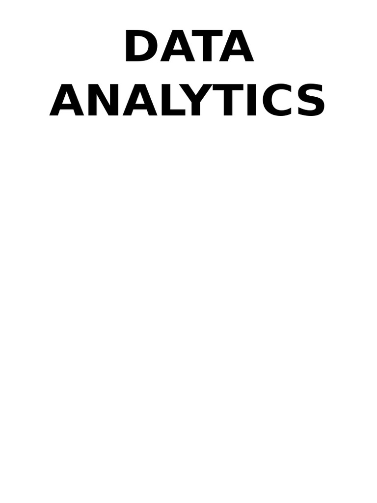 Data Analytics 1 Pdf Analytics Data Science