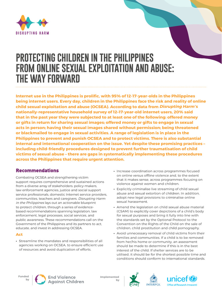 DH Philippines Advocacy Note Layout-1 | PDF | Child Pornography | Justice