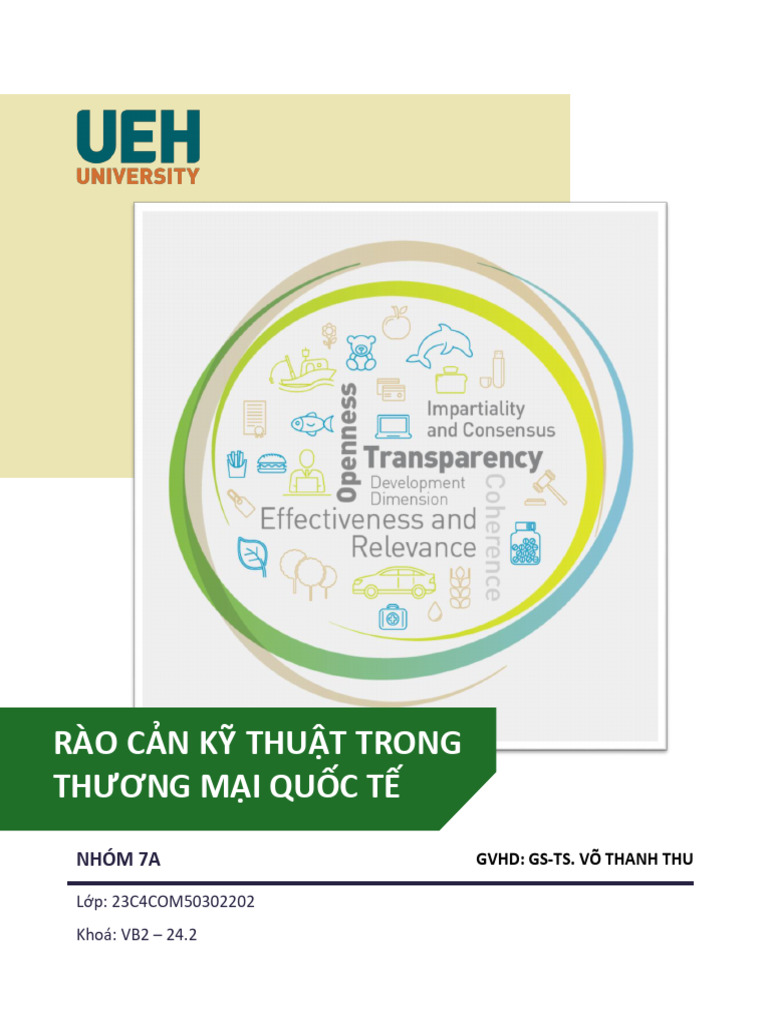Rào Cản Kỹ Thuật Trong TMQT | PDF