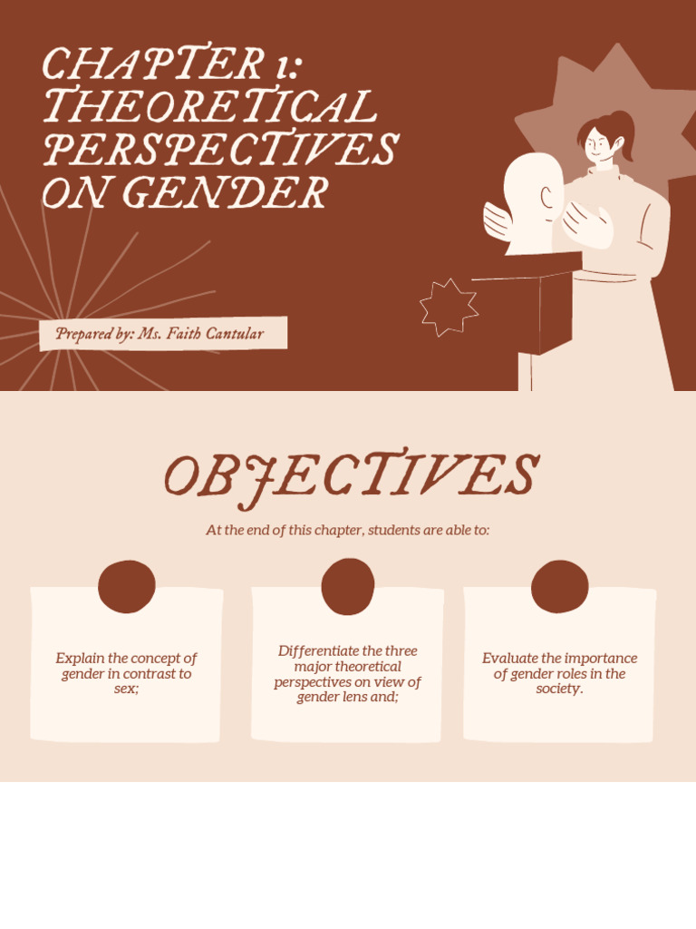 Chapter 1 - Theoretical Perspectives on Gender (UPDATED) (1) | PDF ...