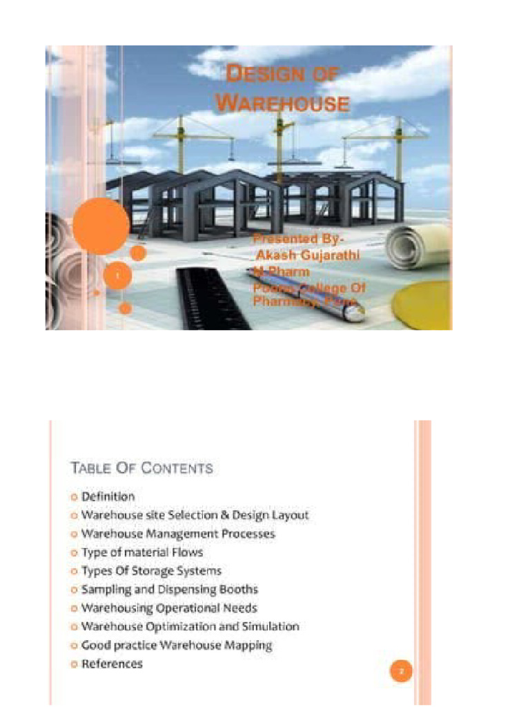 Pharmaceutical Warehouse Design | PDF