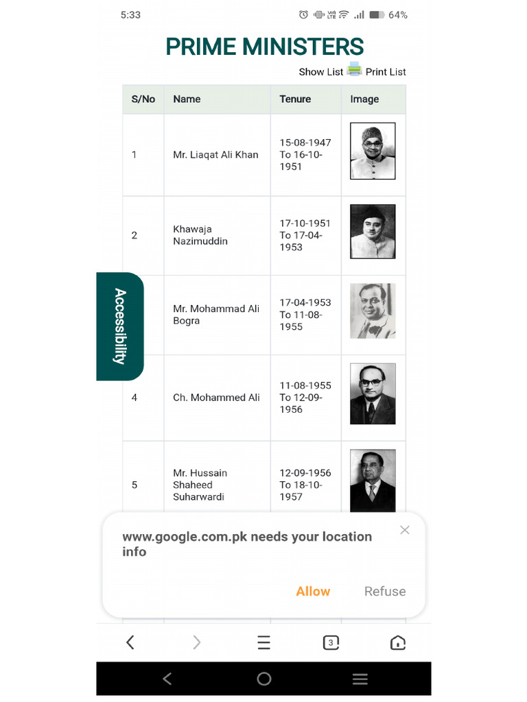 Timeline of Governments in Pak 1947 To 2024 | PDF