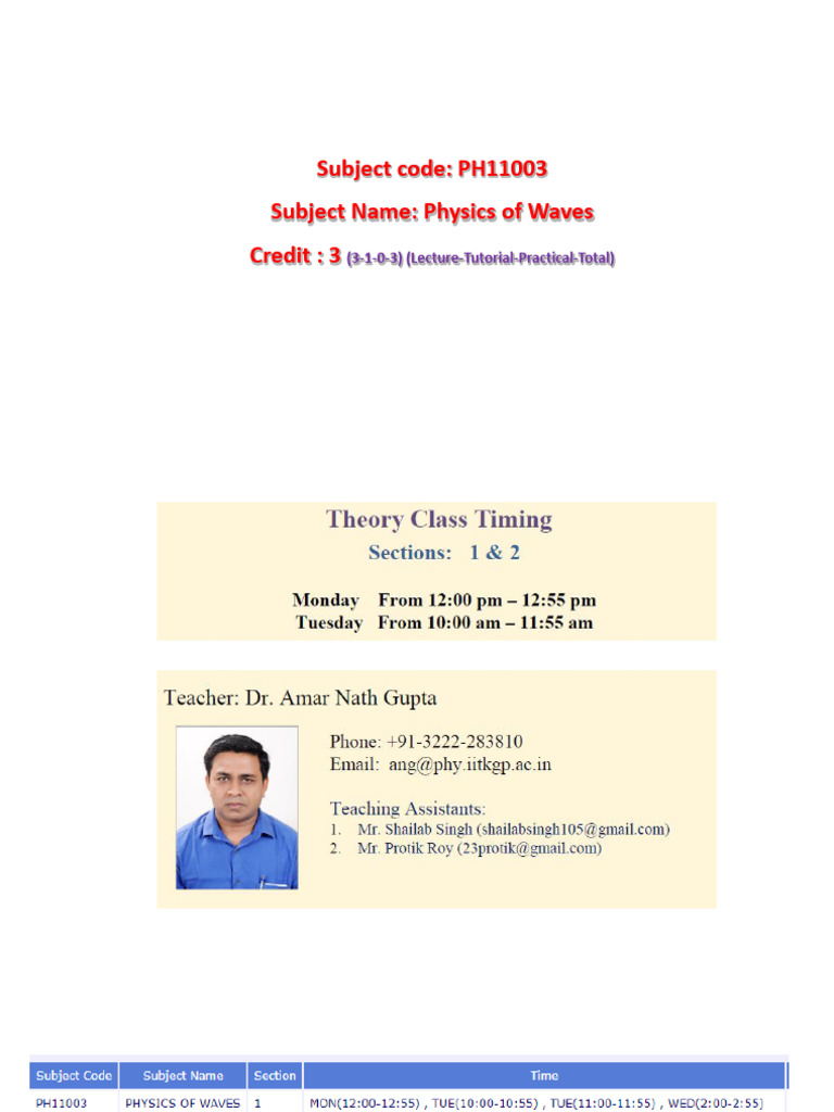 lec01 | PDF | Waves | Oscillation