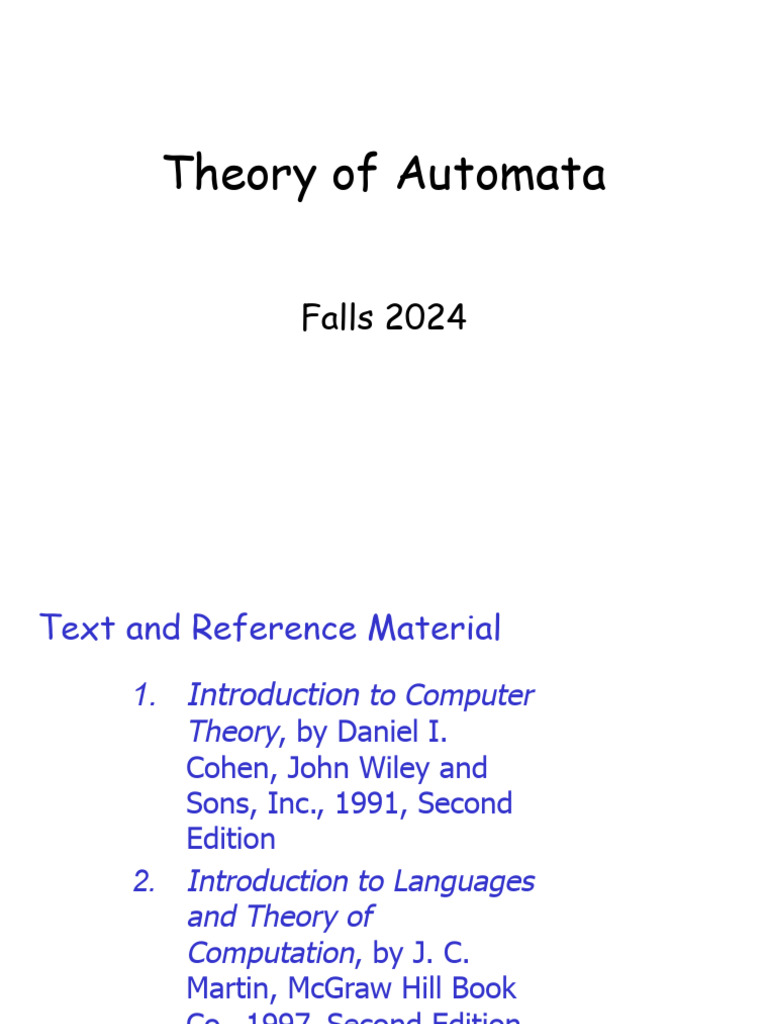 Theory of Automata Lectures | PDF | Automata Theory | String (Computer Science)