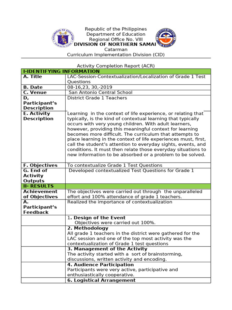 ACR-CONTEXTUALIZATION | PDF | Learning | Cognitive Psychology