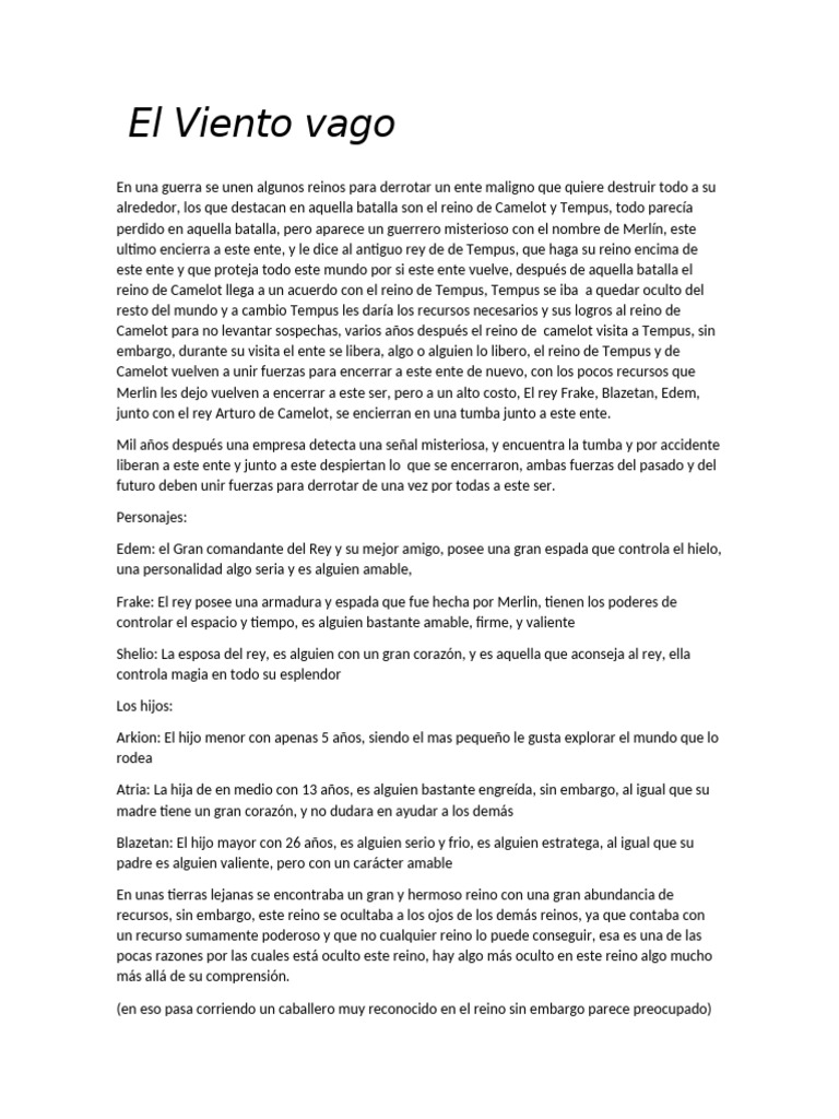 El Viento Vago | PDF | Esmerejón