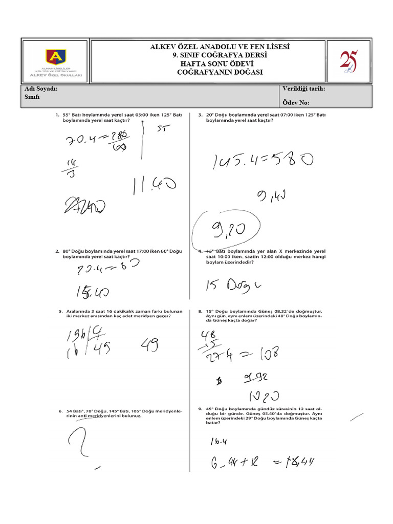 Hafta Sonu Ödevi | PDF