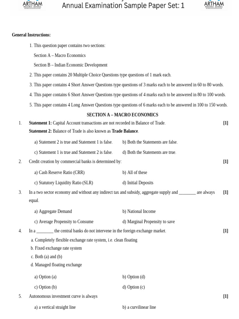 12 ECO SQP KEY BP 2024-25 Cropped Removed | PDF | Measures Of National Income And Output | Income
