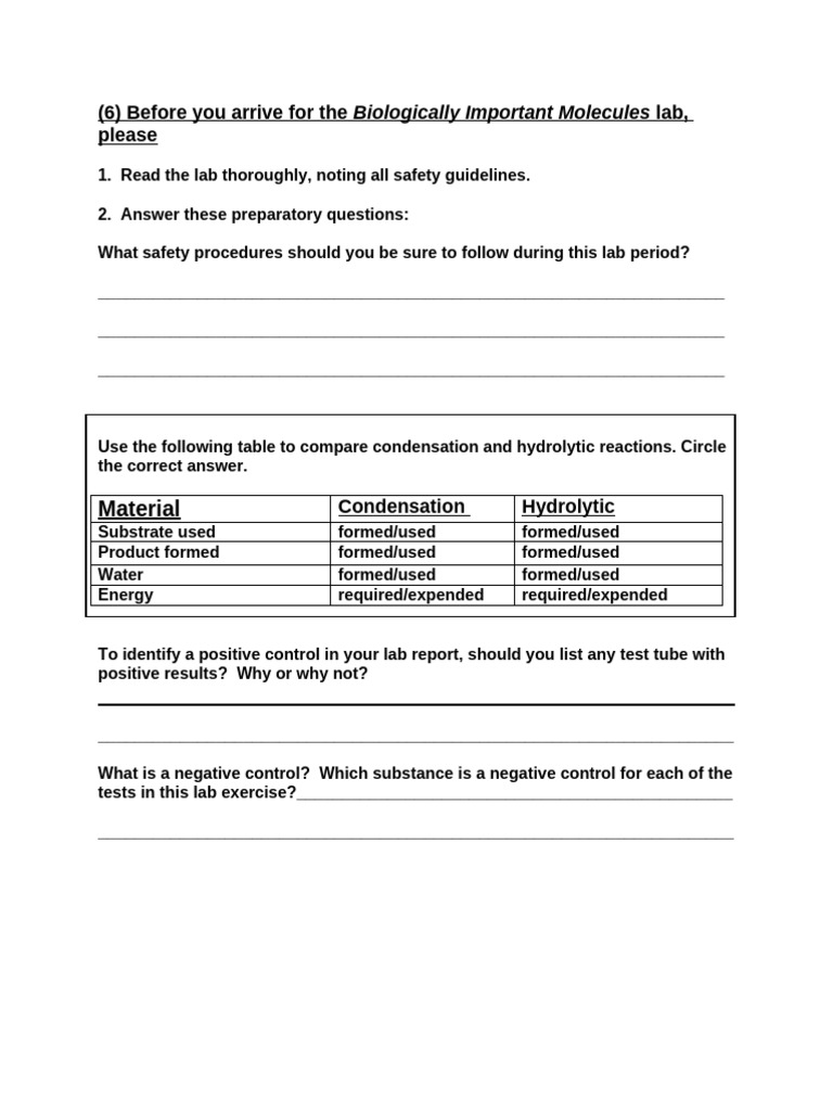 06_Biologically_Important_Molecules_prep | PDF | Macromolecules ...