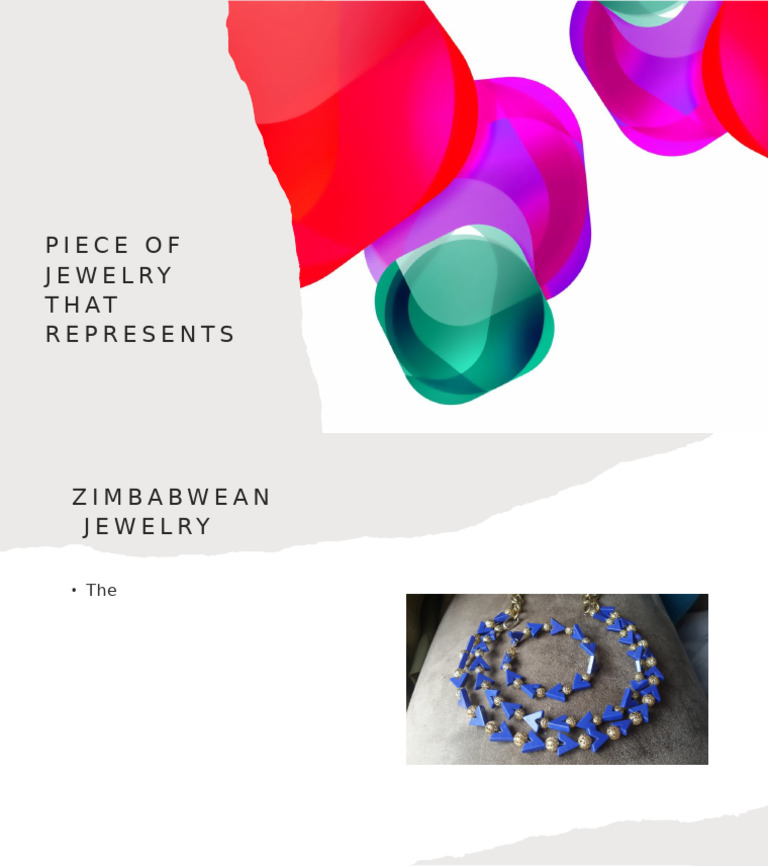Zimbabwean Jewelry Piece Overview | PDF
