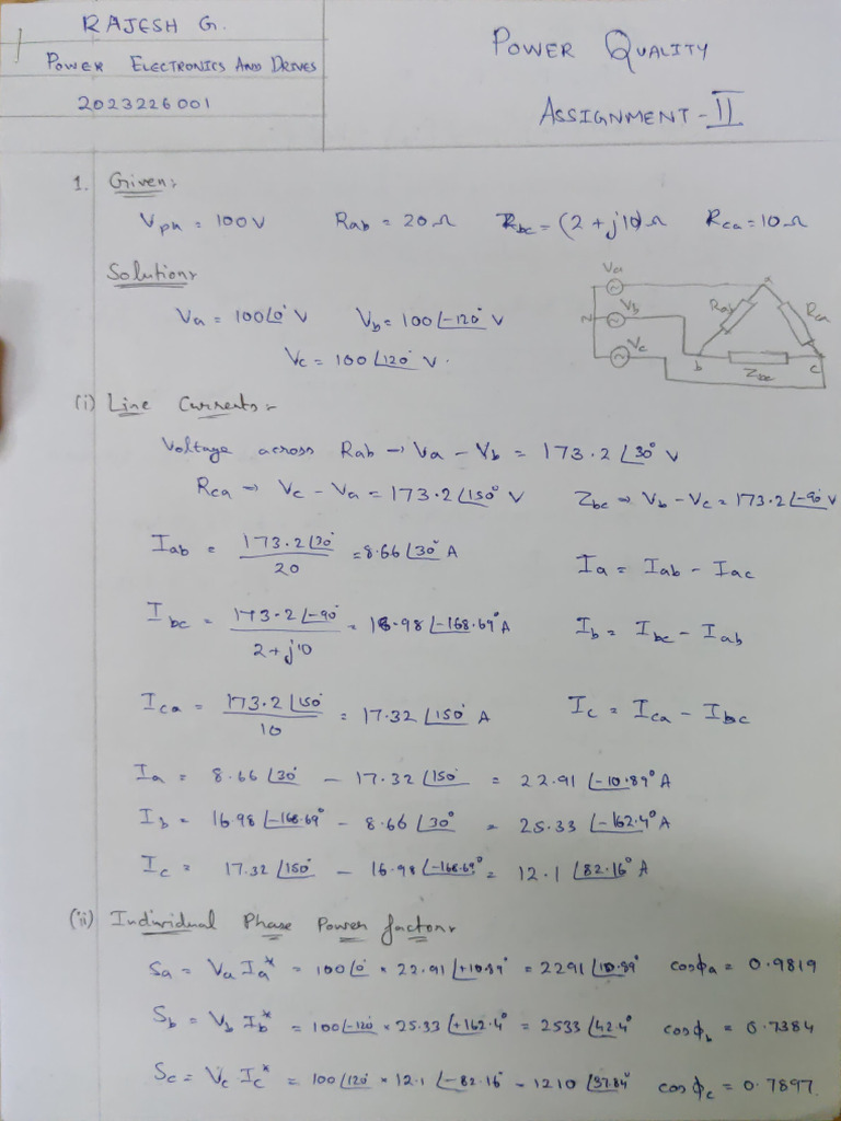 Phase Power Quality Analysis | PDF