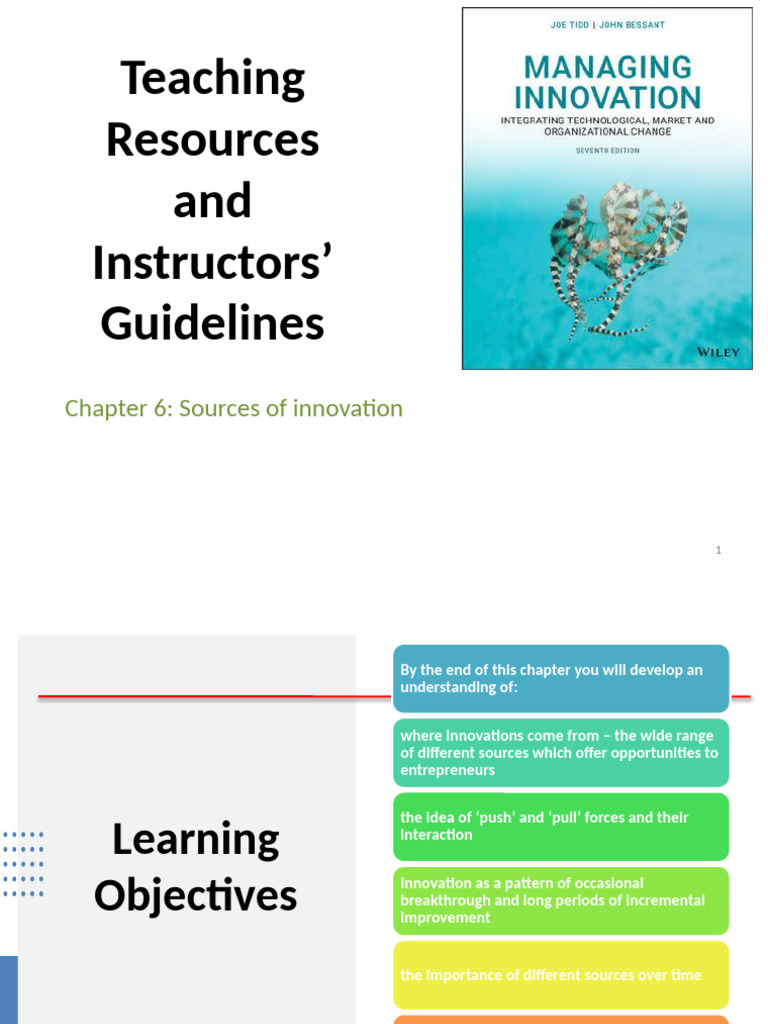 Ch06-Sources of Innovation | PDF | Innovation | Lean Manufacturing