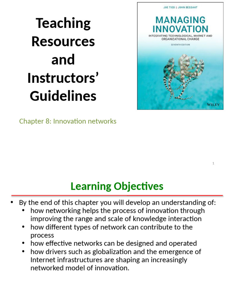 Ch08 Innovation Networks | PDF | Innovation | Computer Network