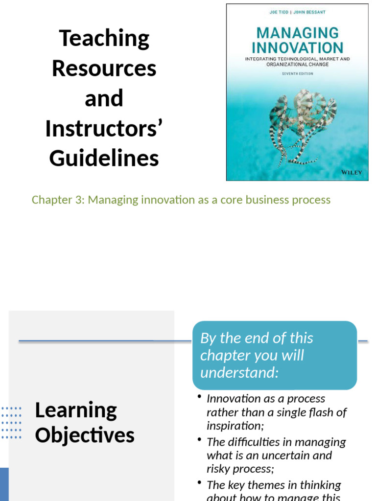 Ch03-Innovation As A Core Business Process | PDF | Innovation | Entrepreneurship