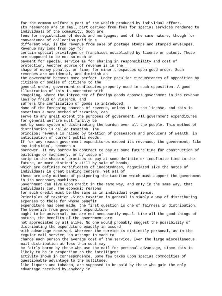 Principles of Fair Taxation Explained | PDF | Taxes | Expense